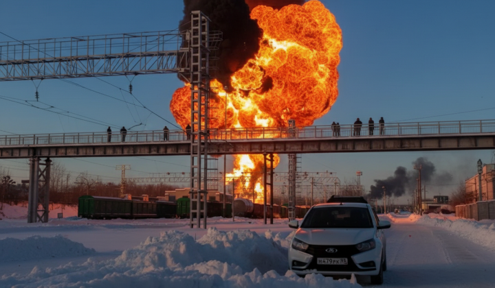 Fuel Train Derailment and Explosion Halts Russian Rail Traffic - all ...