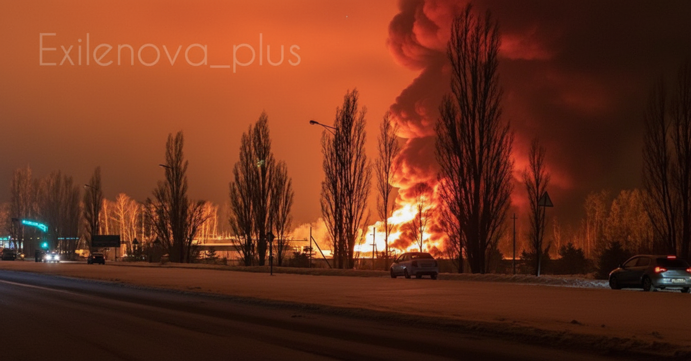 Ukrainian defense forces hit an oil depot in Belgorod and a storage ...